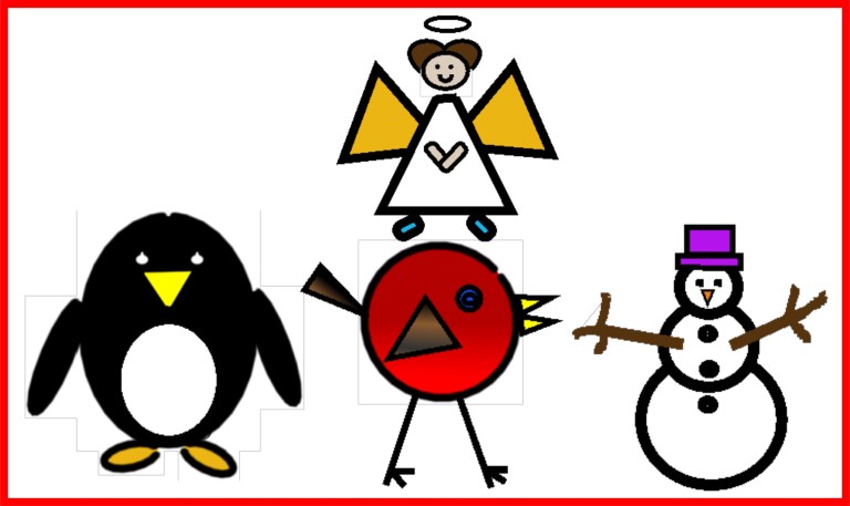 Pre-handwriting Patterns – Christmas Card Drawing Ideas