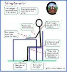 A Good Sitting Position for #Handwriting