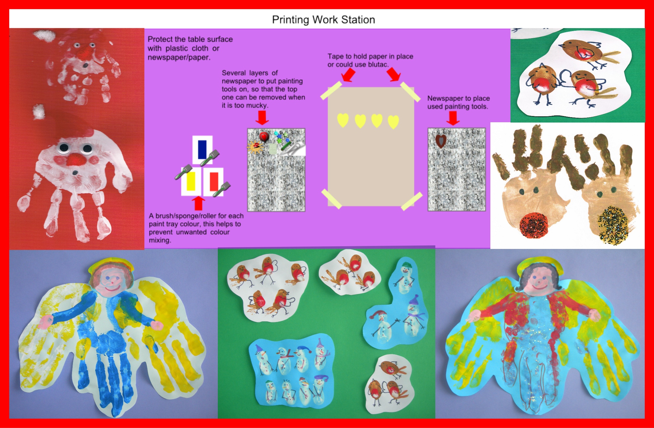 #Christmas Finger Printing a Fun Way to Support Handwriting